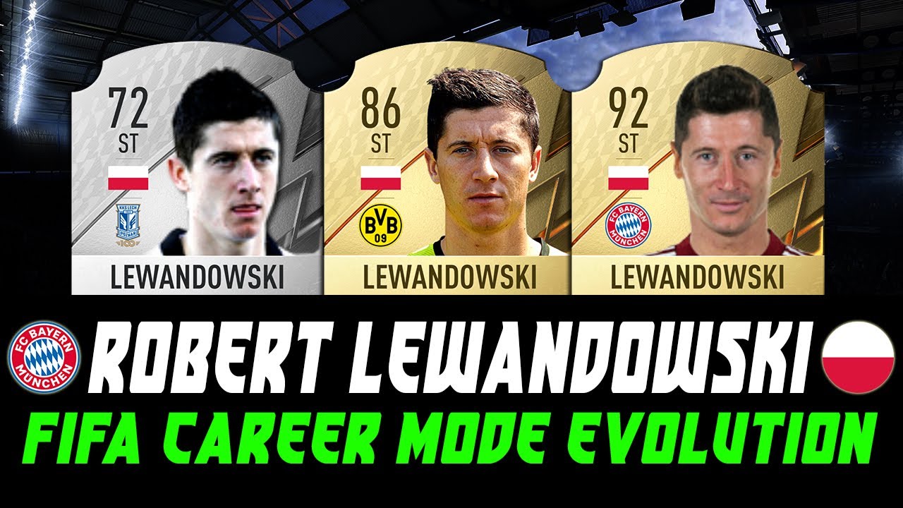 ROBERT LEWANDOWSKI FIFA EVOLUTION CAREER MODE FIFA 09 - FIFA 22 - YouTube