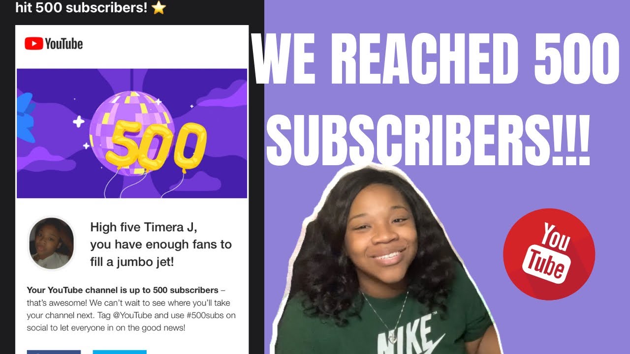 500 SUBSCRIBERS!!!! - YouTube