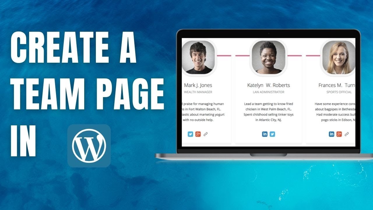 How To Create Team Page | In Wordpress 2021 | On Website | Wp Ustaad ...