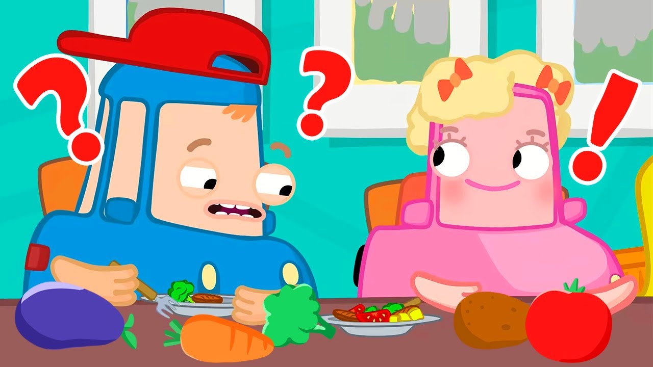 The Wheelzy Family cartoons | Food stories for kids & food challenges ...
