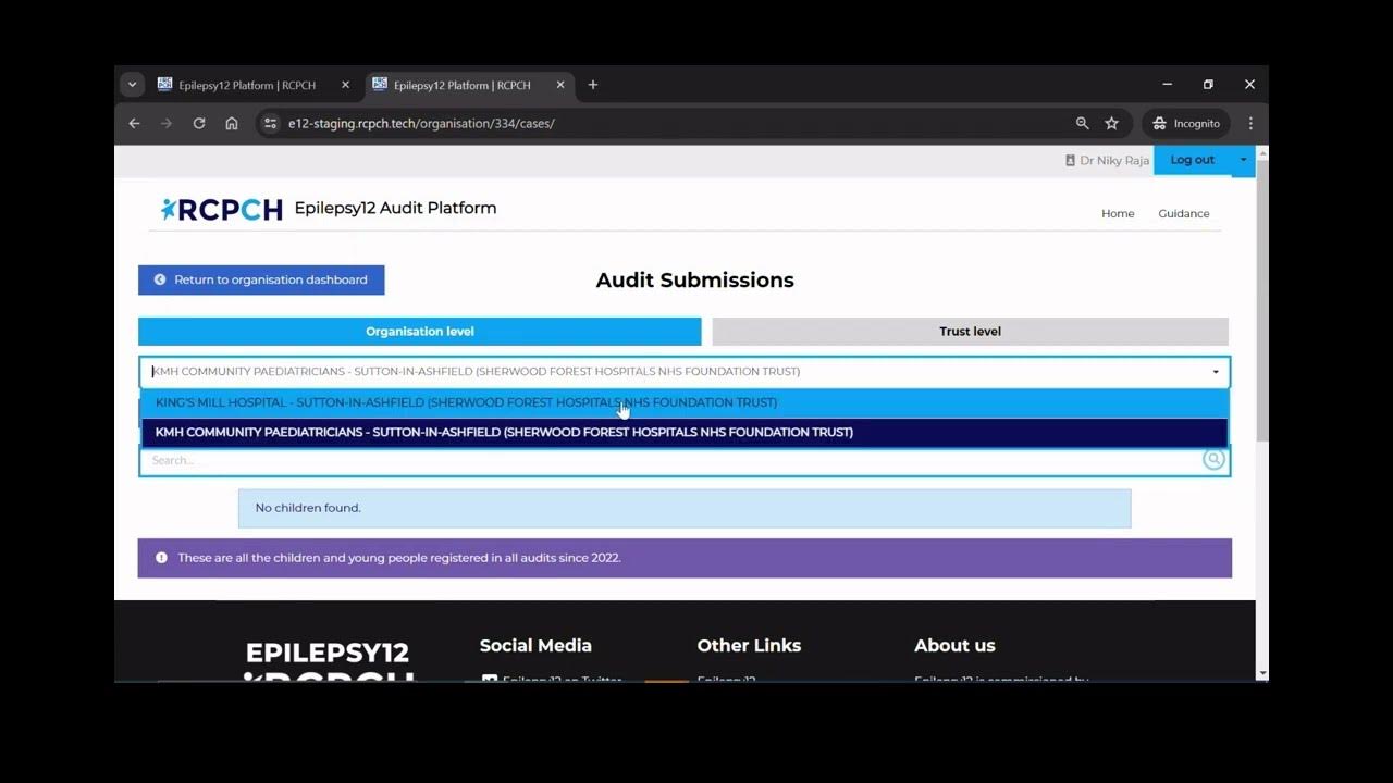 Epilepsy12 Data Entry Platform Webinar 2024 - YouTube