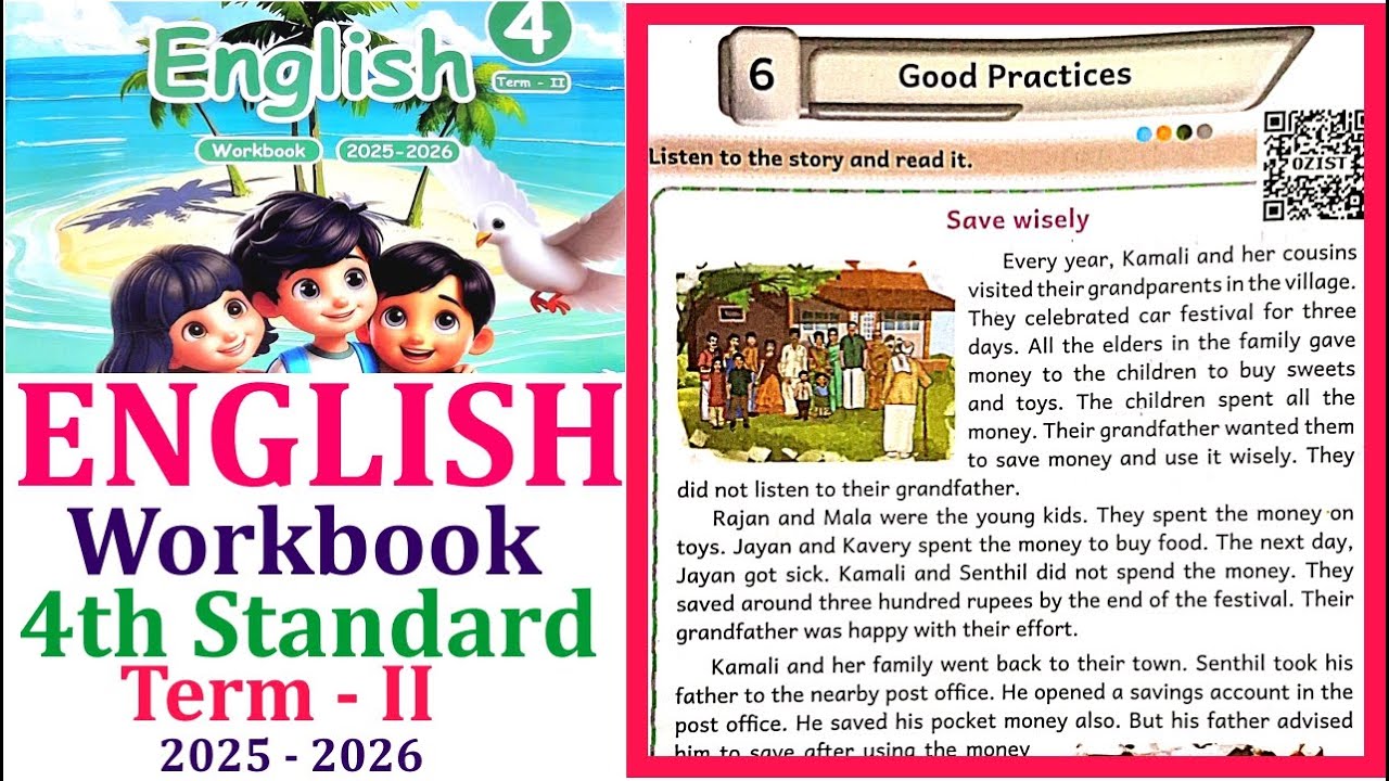 4th standard English workbook term 2 unit 6 Good Practices l Good ...