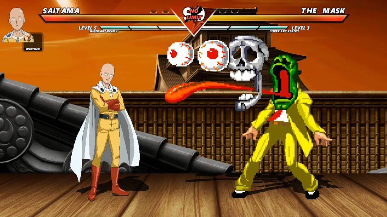 SAITAMA vs THE MASK - Amazing epic fight battle ! - YouTube