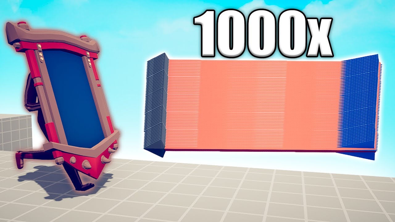 COLOSSAL TITAN MIRROR SHIELD vs 1000x OP UNITS - TABS | Totally ...