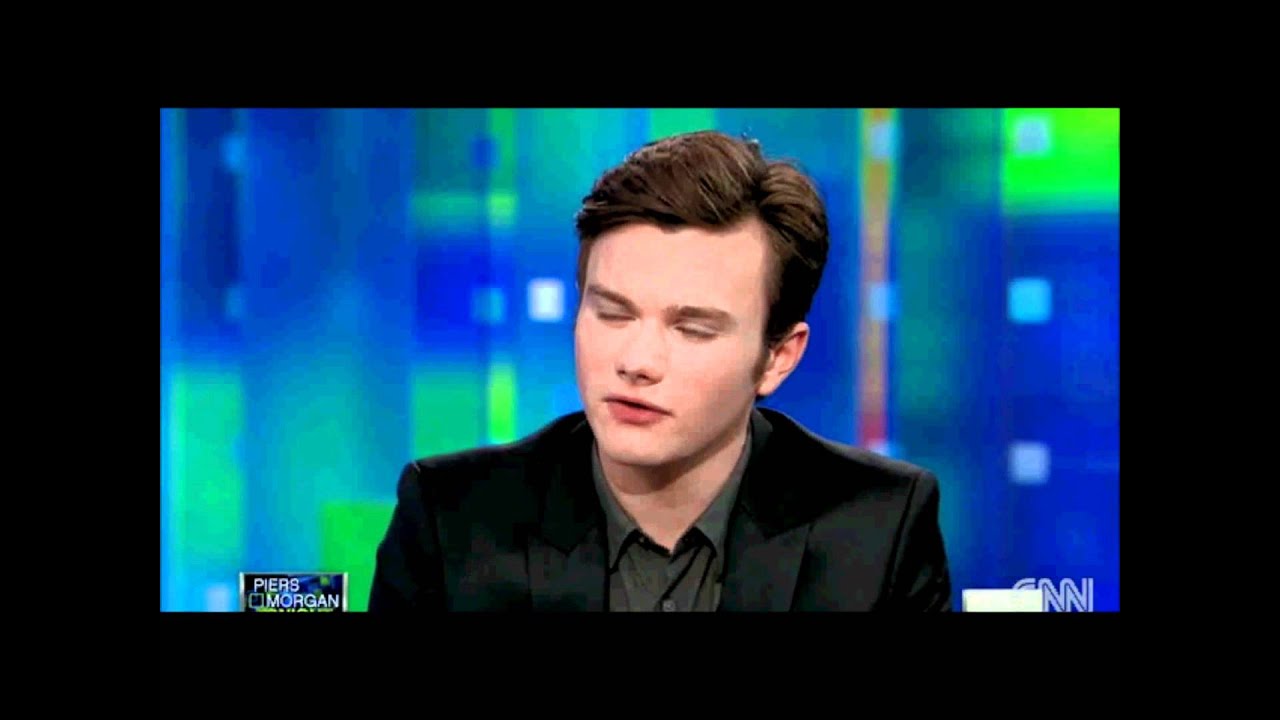 Chris Colfer: 'I only cry on camera' in Piers Morgan - YouTube