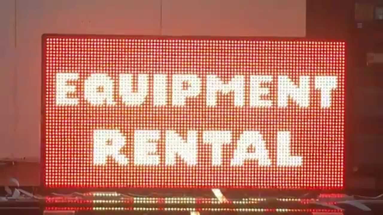 eSignlab 20mm Pitch 40" x 78" Full Color LED Sign - YouTube