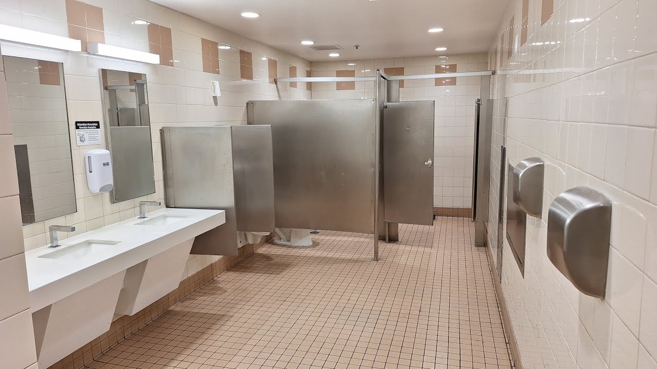 Unrenovated Walmart Men's Restroom - YouTube
