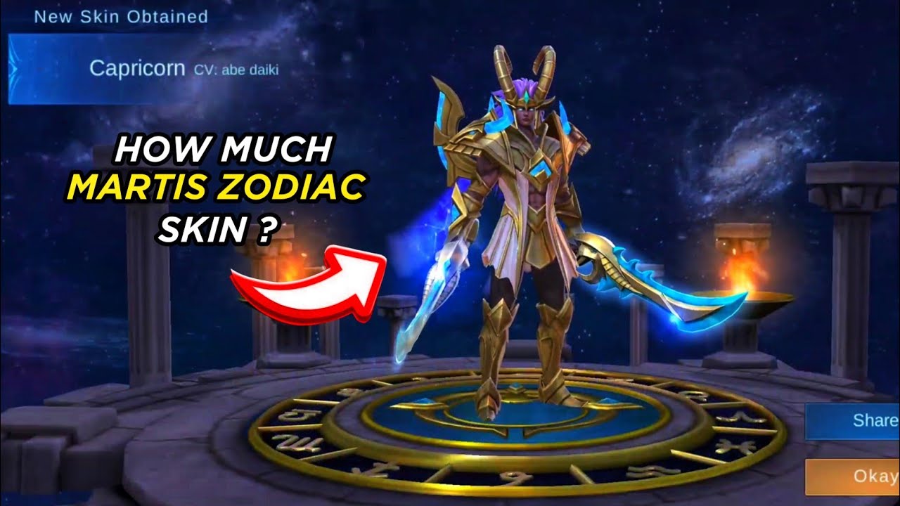 HOW MUCH DIAMONDS FOR MARTIS CAPRICORN ZODIAC SKIN ? || MARTIS ZODIAC ...