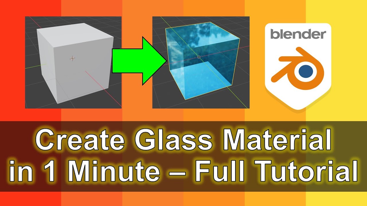 How To Create Glass Material In One Minute Blender 4 1 Tutorial how-to-create-glass-material-in-one-minute-blender-4-1-tutorial