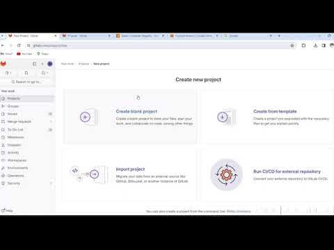 how to create GITLAB CI project & clone locally, develop in visualstudio part-2 - YouTube