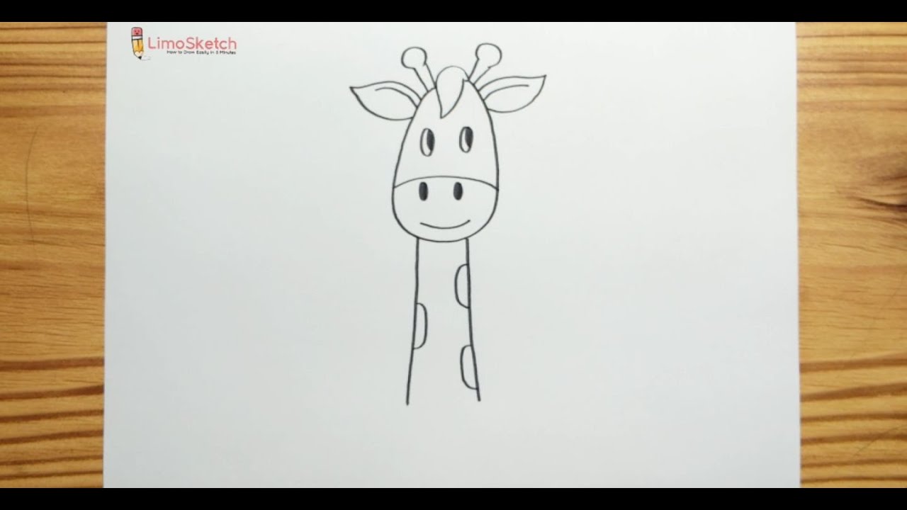 How to Drawing A GIRAFFE Easy Step by Step - YouTube