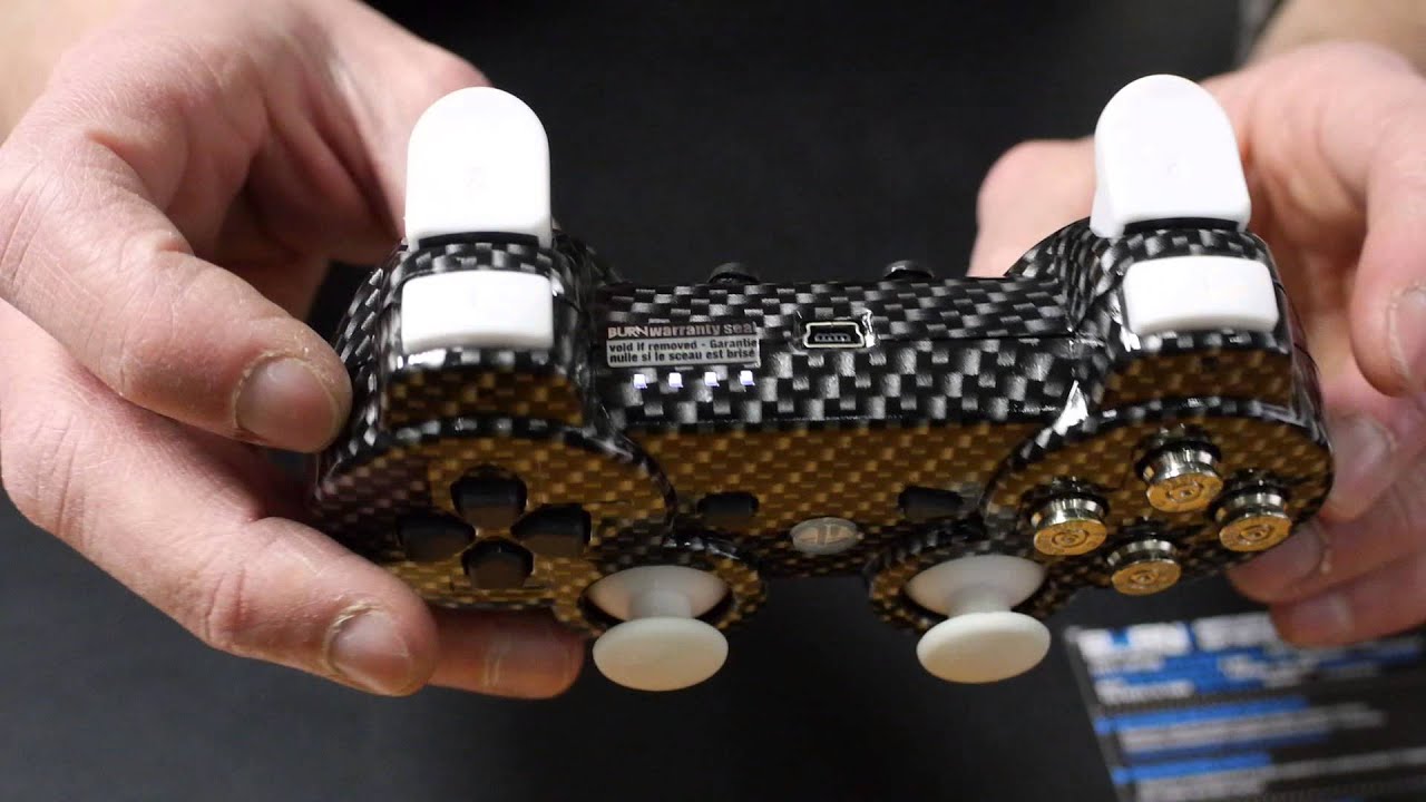 Présentation Manette BURN KARBONE PS3 - YouTube