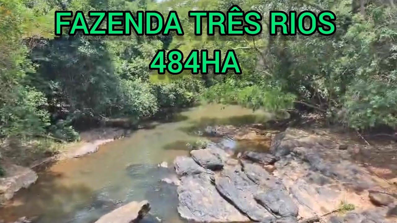 FAZENDA TRÊS RIOS 484HA / VÍDEO SOLO E DRONE / MUITA ÁGUA / MUITO PLANA ...
