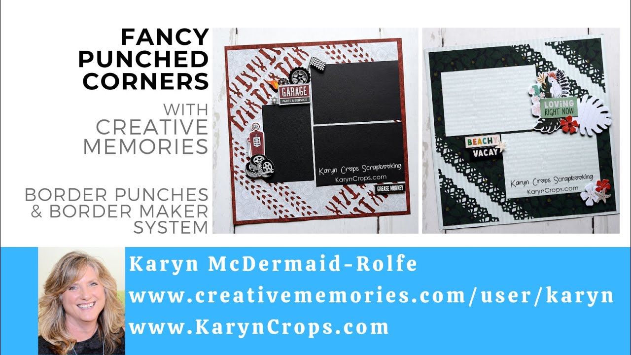 Fancy Punched Corners With Border Punches And Border Maker Cartridges