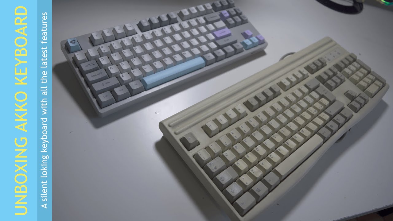 Unboxing Akko Keyboard -A silent looking keyboard with all the latest ...