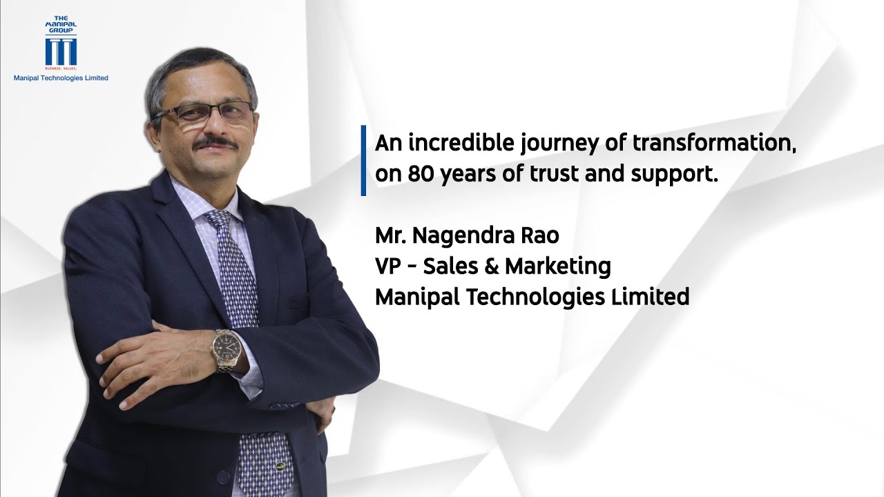 Mr. Nagendra Rao, VP – Sales & Marketing, MTL | Journey of ...
