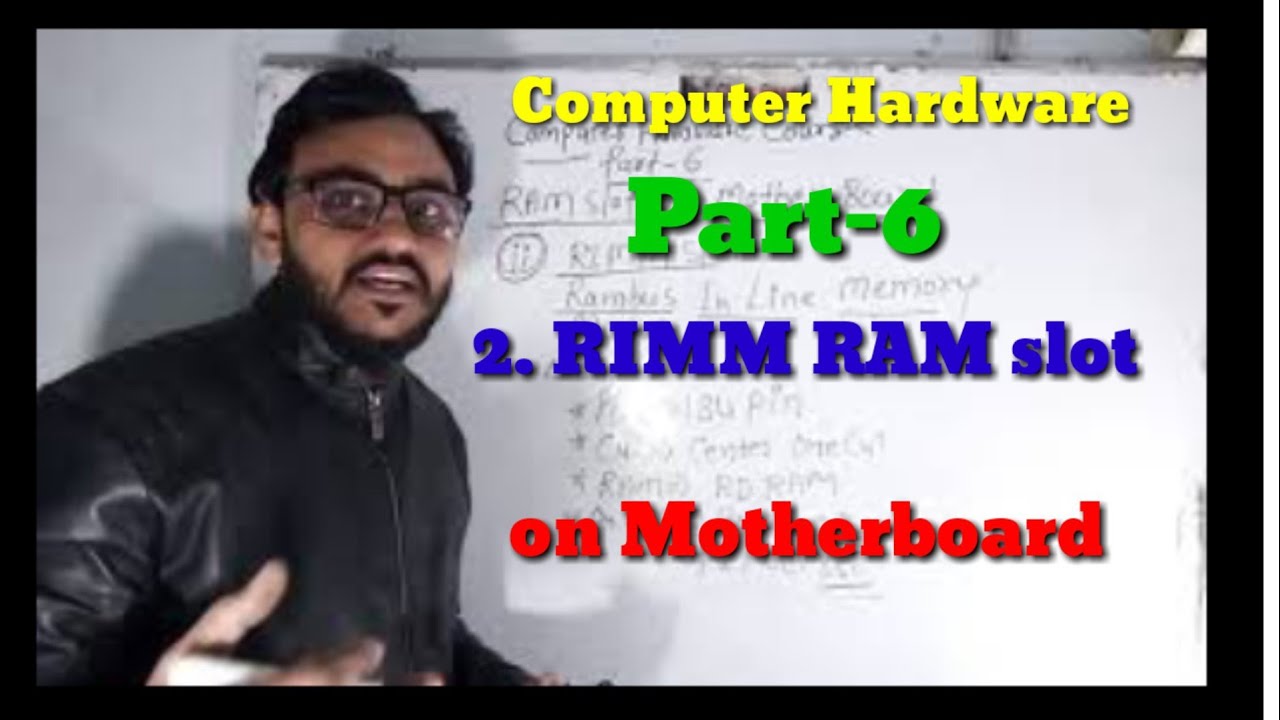 RIMM RAM slot on motherboard - YouTube