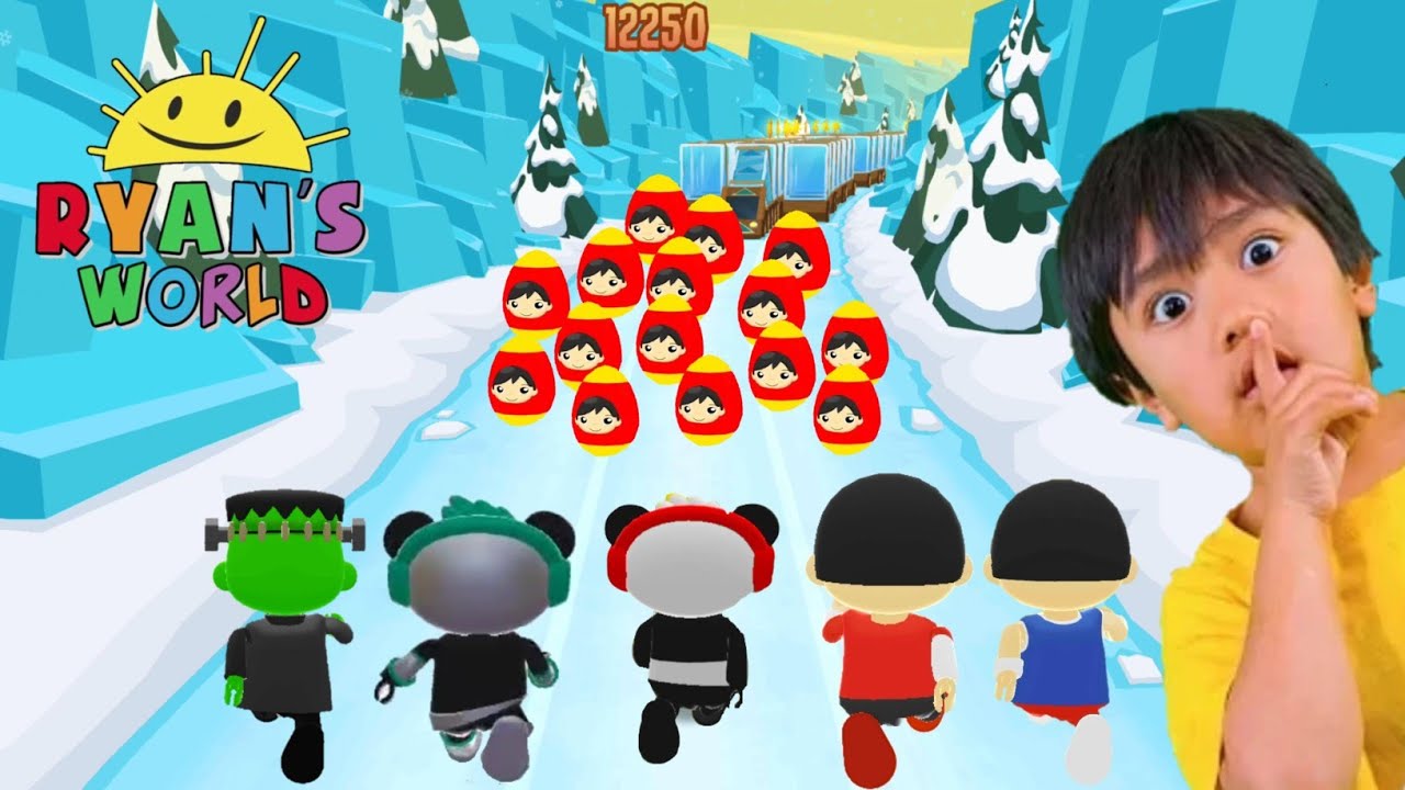 Tag with Ryan - Red T-Shirt Ryan vs Combo Panda vs Track Star Ryan vs ...