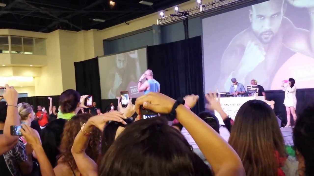 Shaun T and Laticia Action Jackson at 2013 Sweat USA in Miami - YouTube