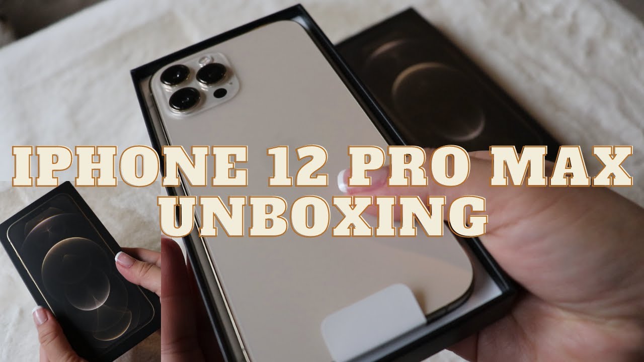 iPhone 12 Pro MAX Gold Unboxing 256GB🍎📱 - YouTube