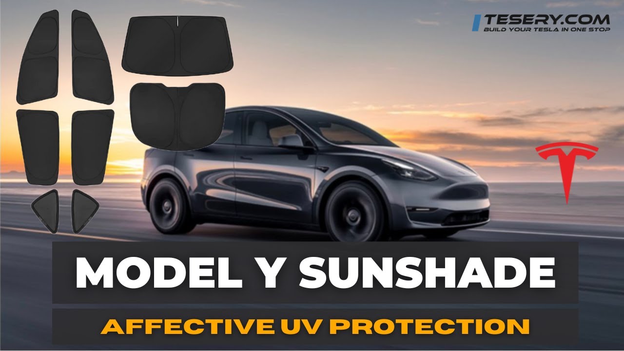 TESERY Tesla Model Y Sunroof & Window Shade | Full 8pcs - YouTube