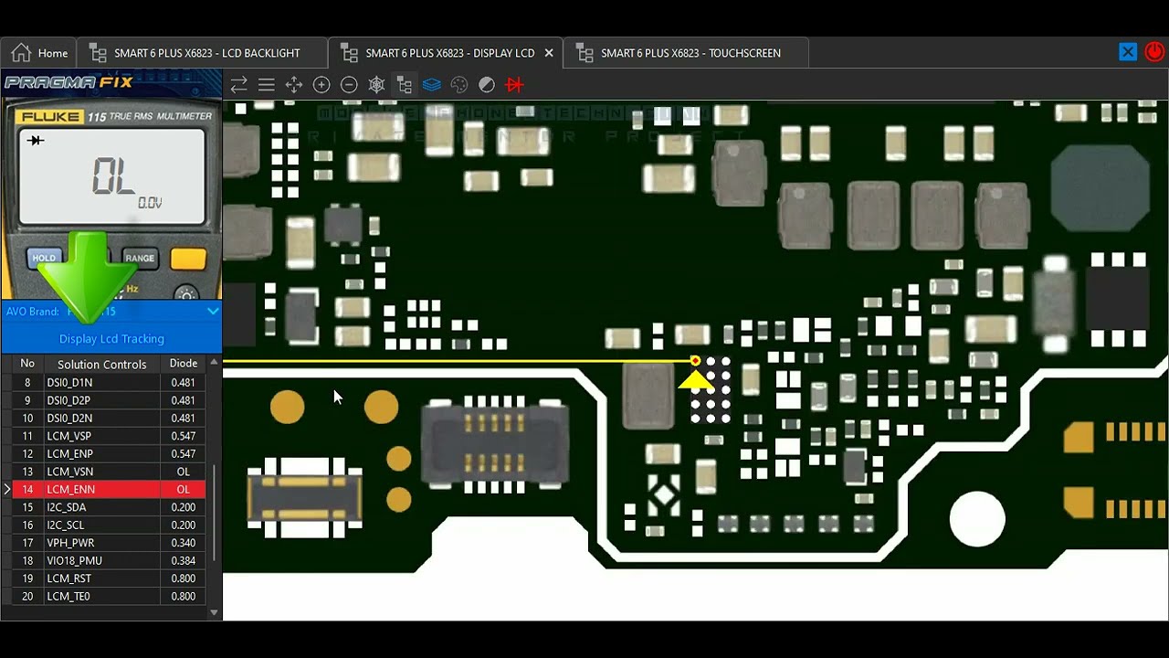 INFINIX Smart 6 Plus X6823 : LCD LIGHT WAYS (BACKLIGHT), DISPLAY LCD ...