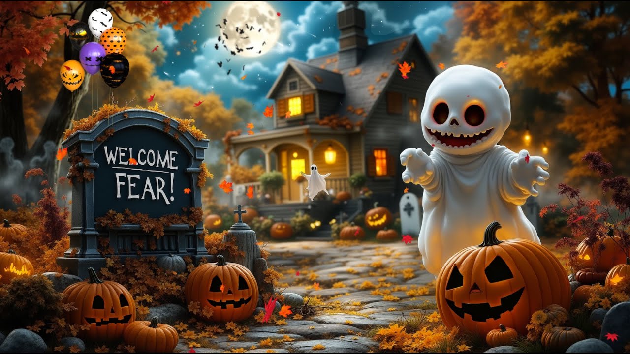 👻 GHOST PUMPKIN 👻 Scary Halloween Sounds - Halloween Ambience | Music ...