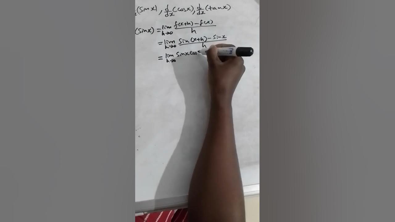 The derivative of sinx from first principles. Differential Calculus ...