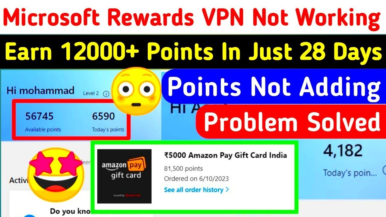 microsoft rewards new vpn not working | Problem Solved🤑microsoft ...