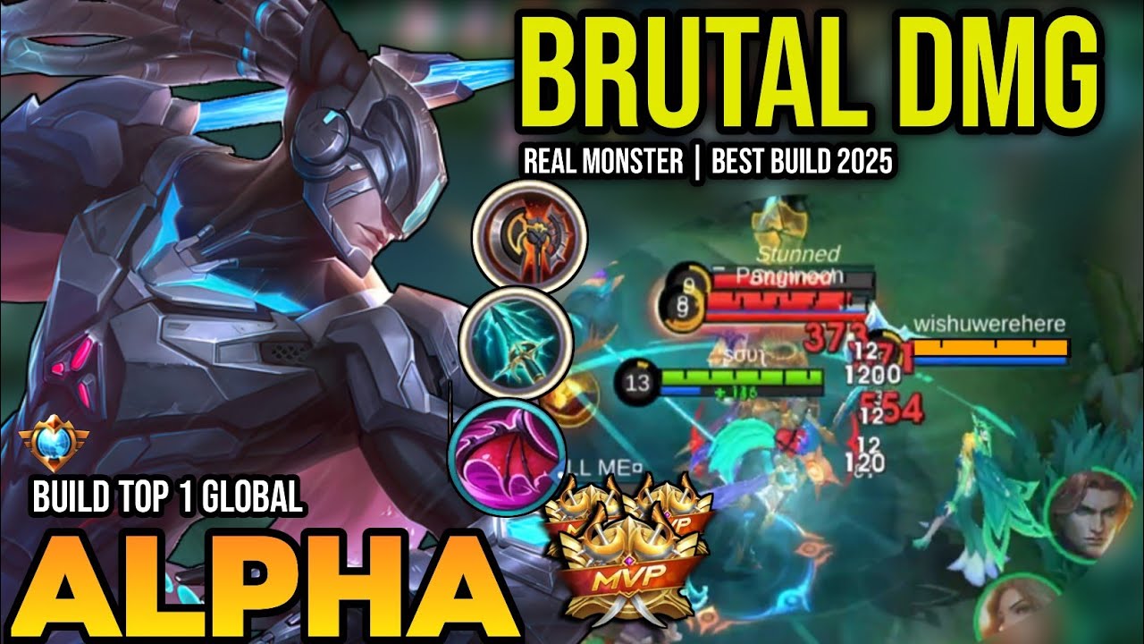 ALPHA BEST BUILD 2025 | BUILD TOP 1 GLOBAL ALPHA GAMEPLAY | MOBILE ...