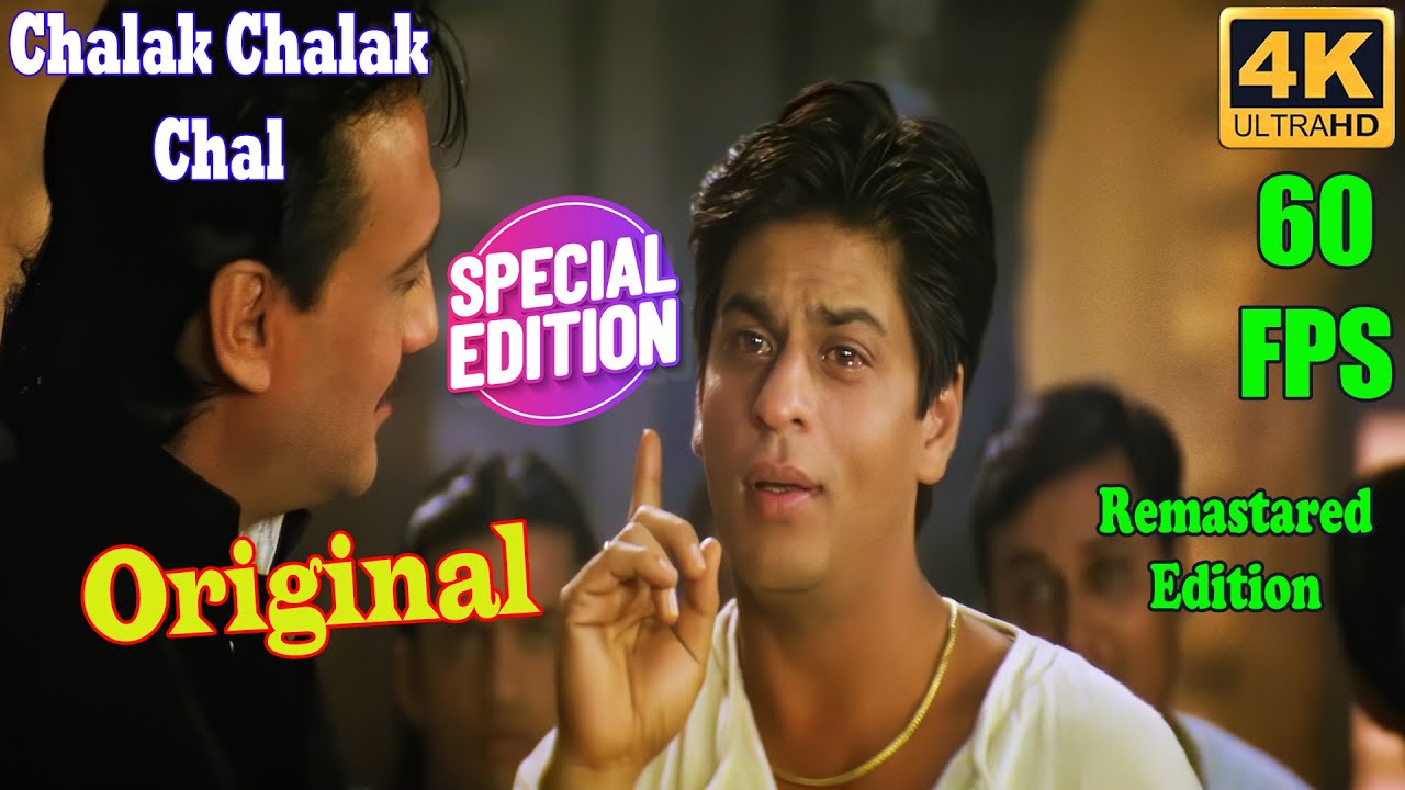Chalak Chalak Chal | 4K | Devdas | Shah Rukh Khan | Madhuri Dixit | Jackie Shroff | Udit Narayan ...