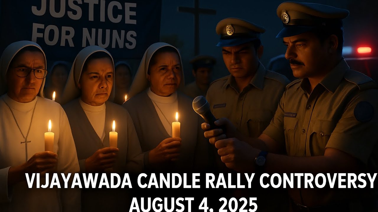 Vijayawada Candle Rally Controversy: Justice for Nuns | August 4, 2025 ...