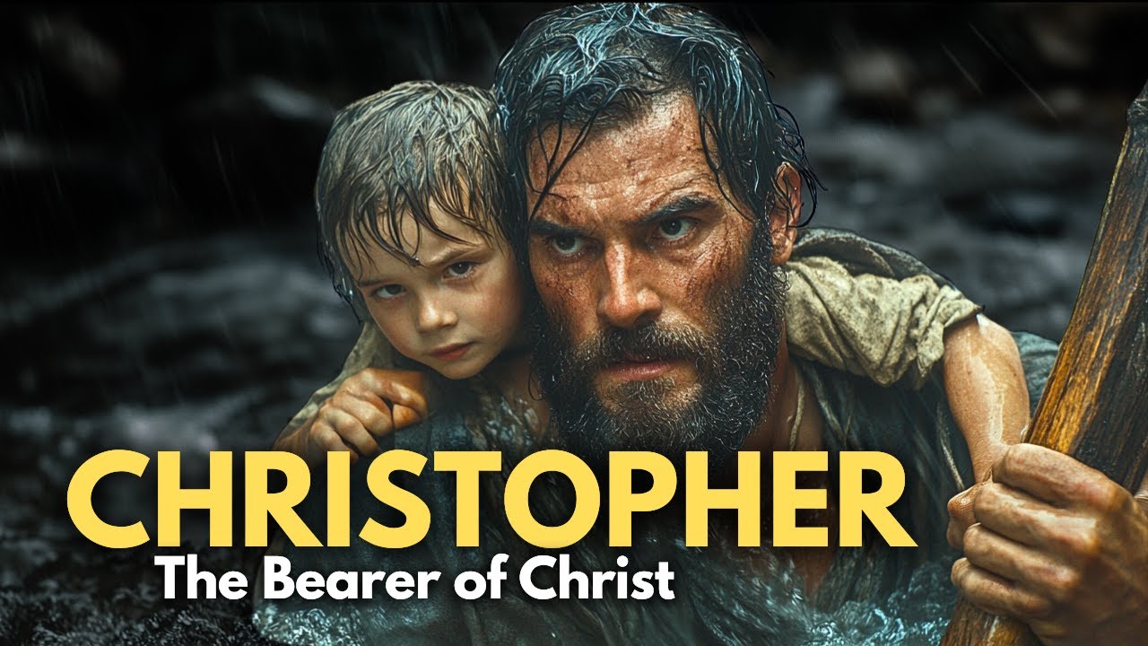 Saint CRISTOPHER, the saint who carried the BABY JESUS on his shoulders ...