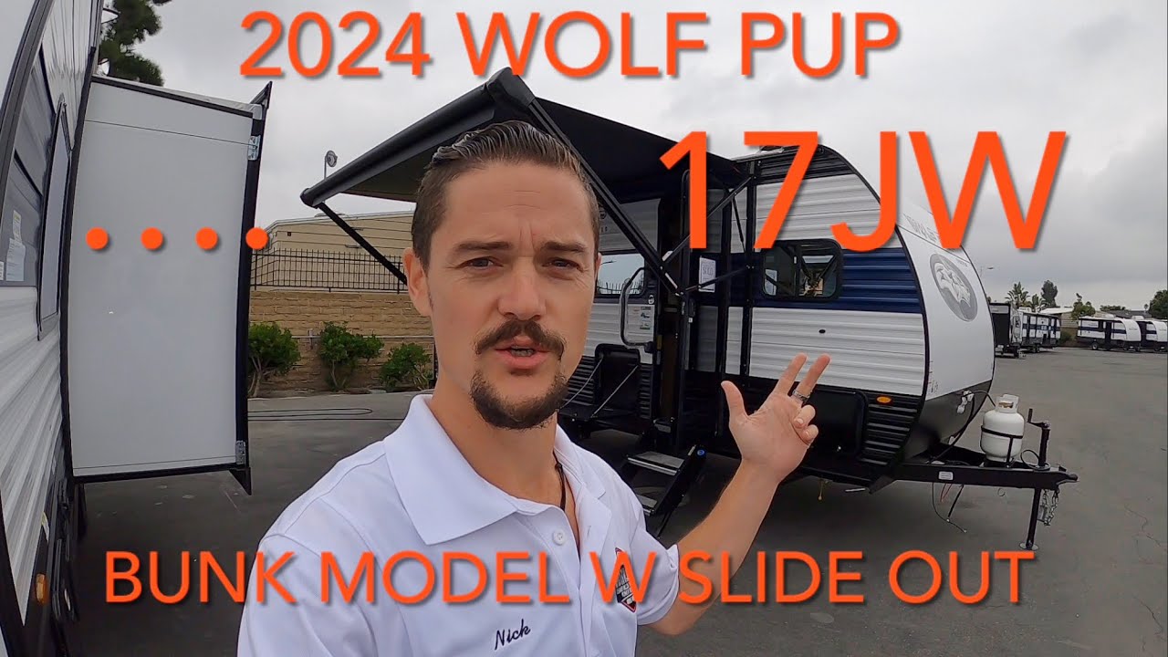 Small bunkhouse trailer with slide out and bike garage! 2024 Forest ...