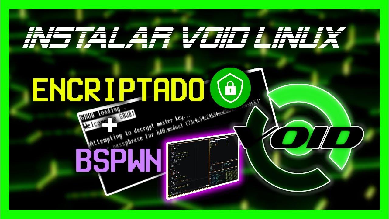 Como instalar Void Linux con Disco Duro Encriptado | LUKS | LVM2 - YouTube