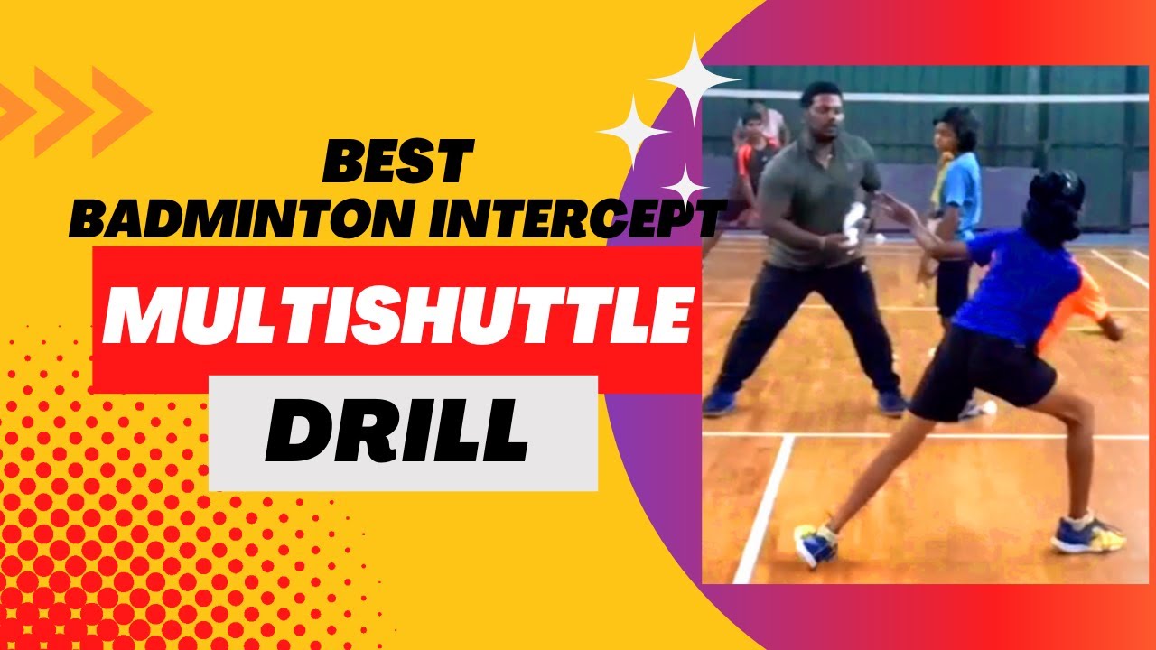 How to Intercept Multiple Shuttle Shots in Badminton - YouTube