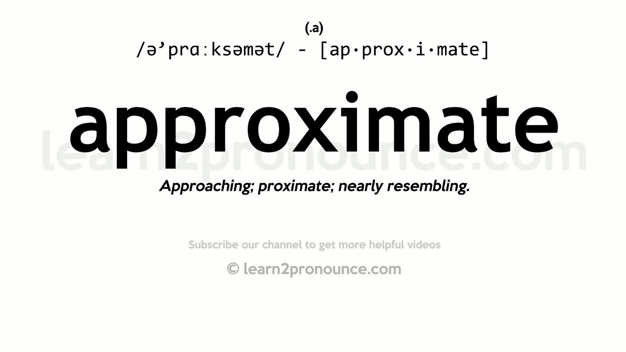 Pronunciation Of Approximate Definition Of Approximate YouTube pronunciation-of-approximate-definition-of-approximate-youtube