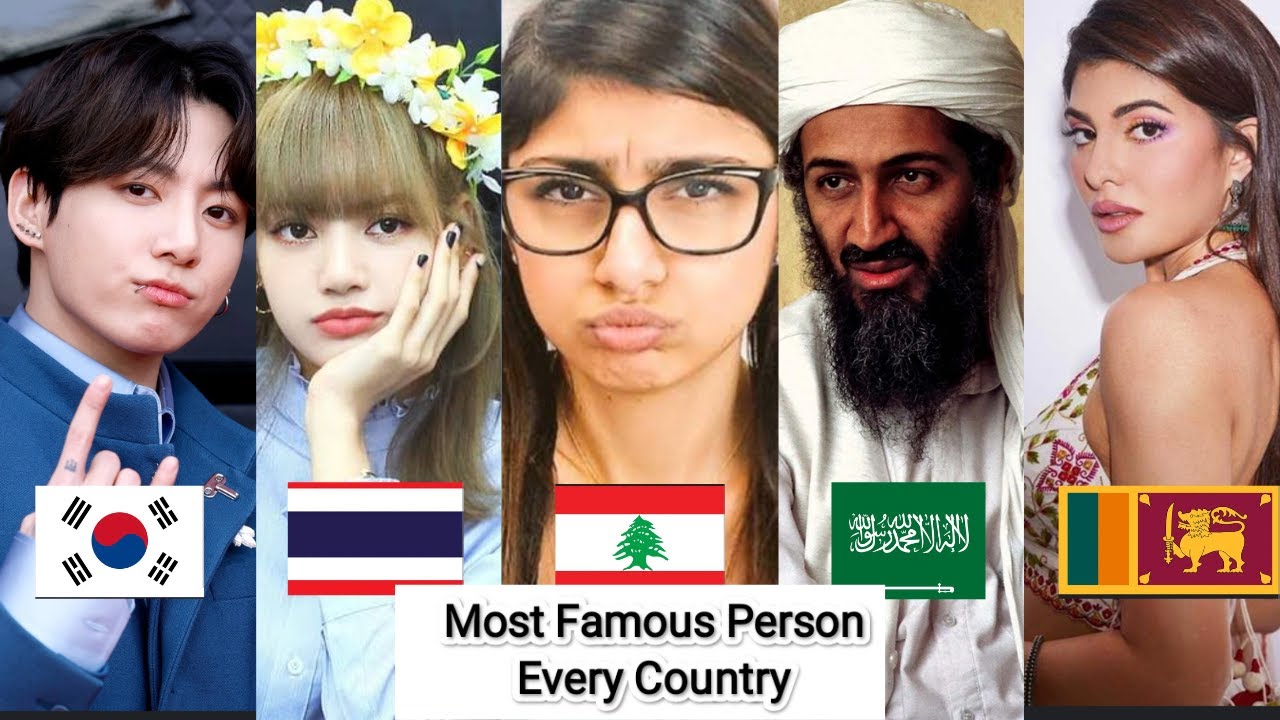 Most Famous Person from every Country #famous_person #famous ...