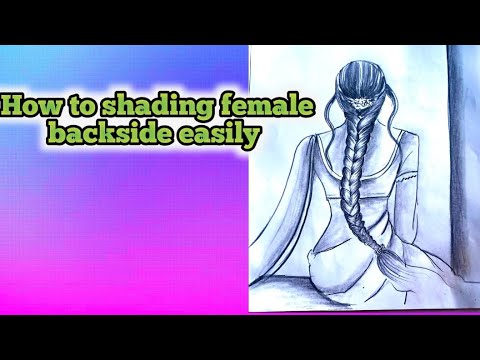 Female backside shading tutorial easy/How do you draw female figure ...