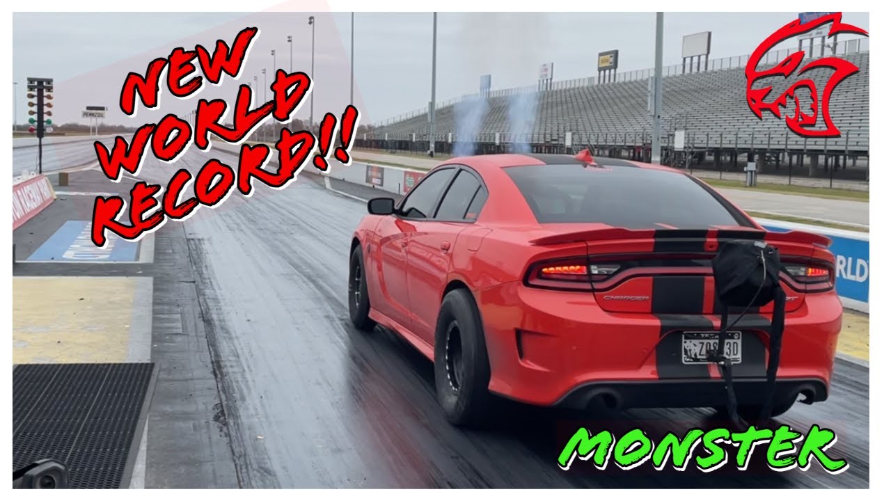 Monster Charger Hellcat Breaks World Record (Again) Insane!! - YouTube