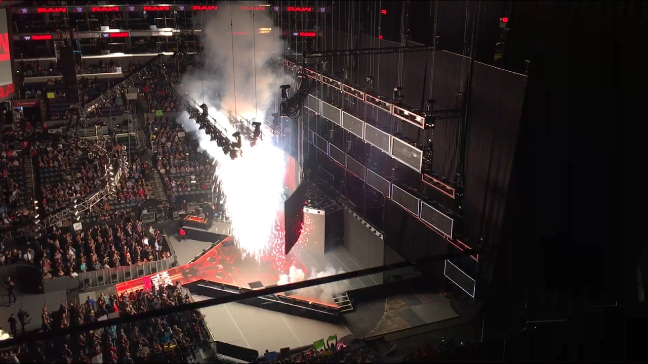 WWE RAW 10/3/16 live intro and Roman Reigns' entrance - YouTube