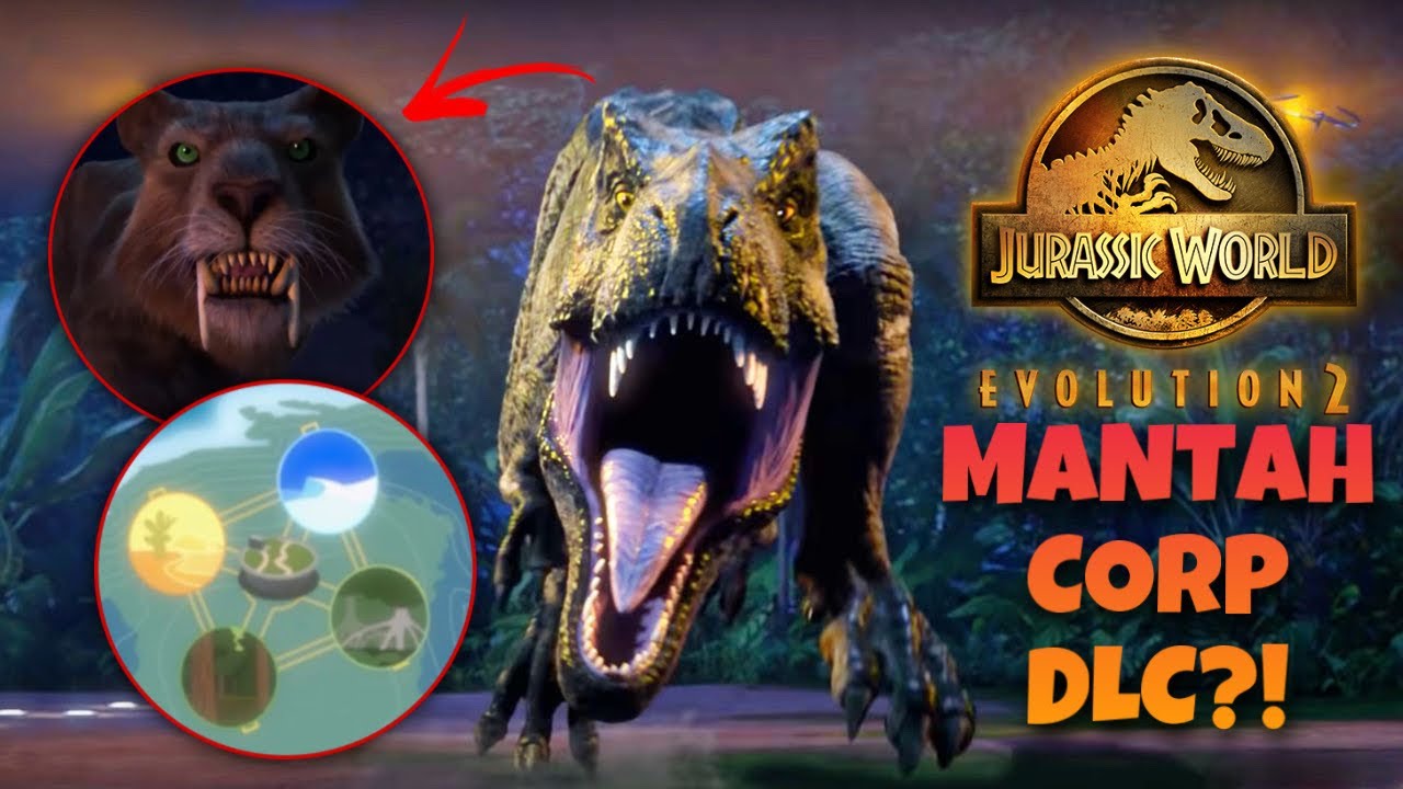MANTAH CORP DLC IN JURASSIC WORLD EVOLUTION 2?! - YouTube