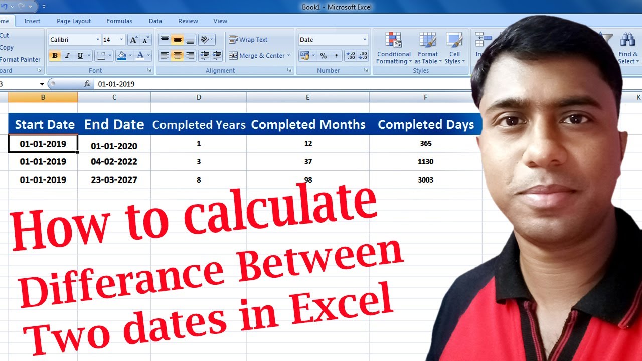How To Calculate Difference Between Two Dates In Excel I Subha Academy how-to-calculate-difference-between-two-dates-in-excel-i-subha-academy