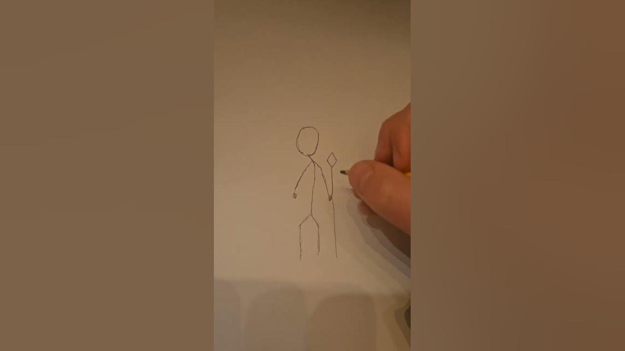 how to draw an advanced stick figure - YouTube