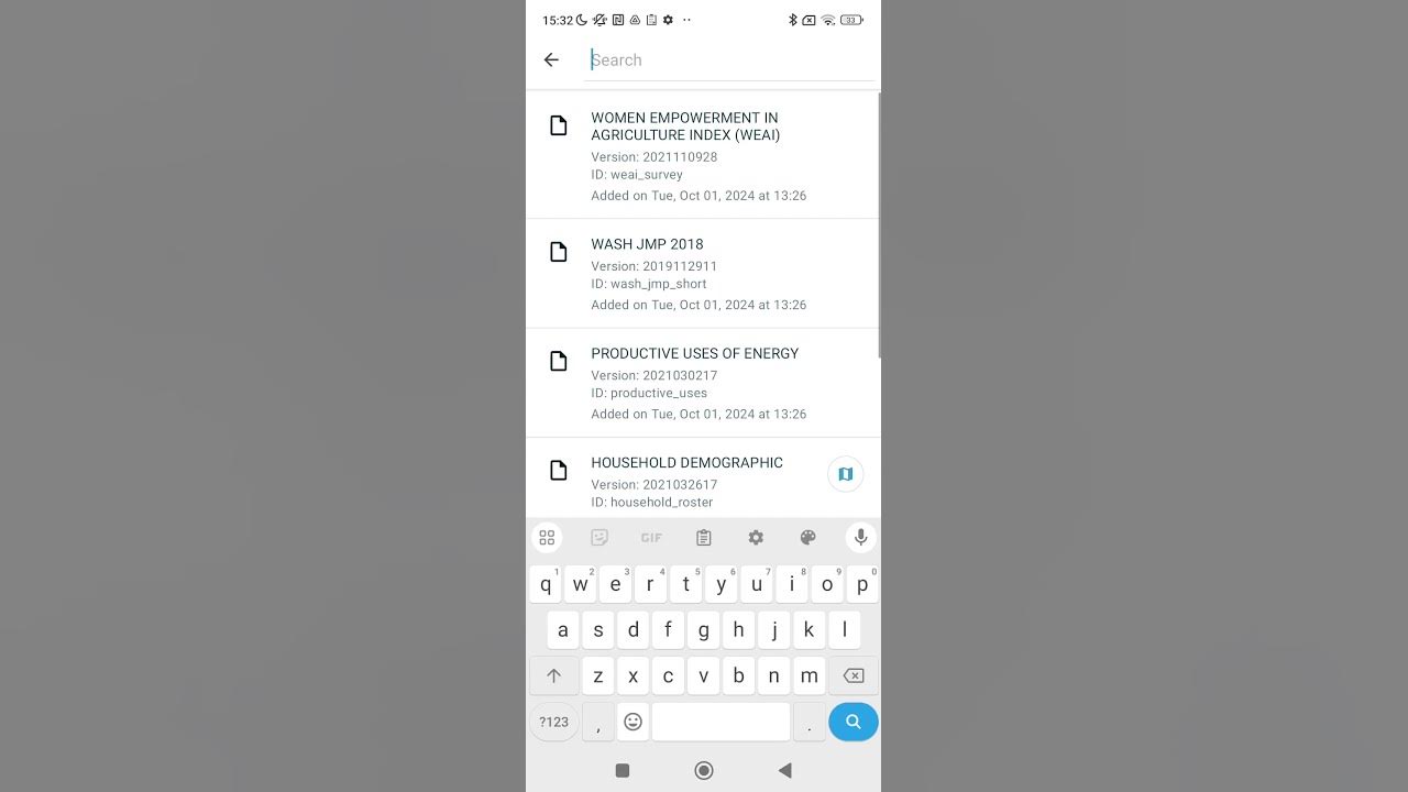 How to start filling out a form in ODK Collect (ODK Collect v2024.2.4) - YouTube