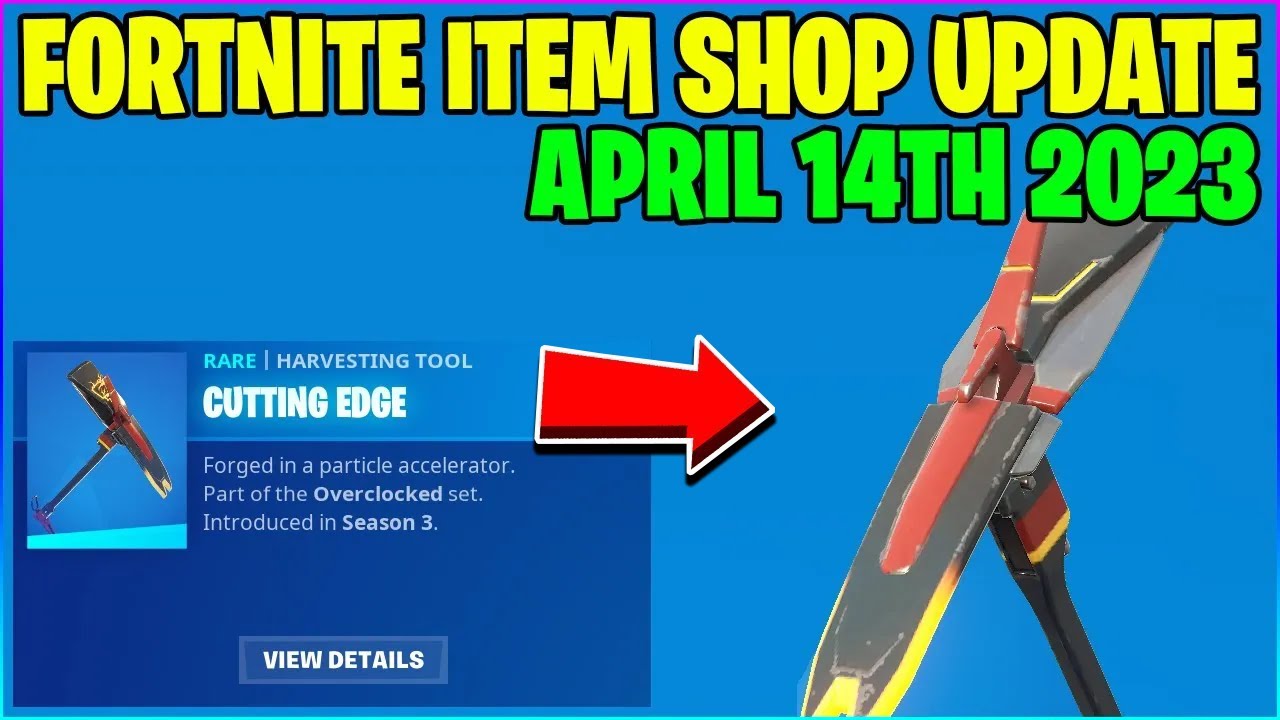 *RARE* CUTTING EDGE PICKAXE IS BACK! (FORTNITE ITEM SHOP APRIL 14TH ...