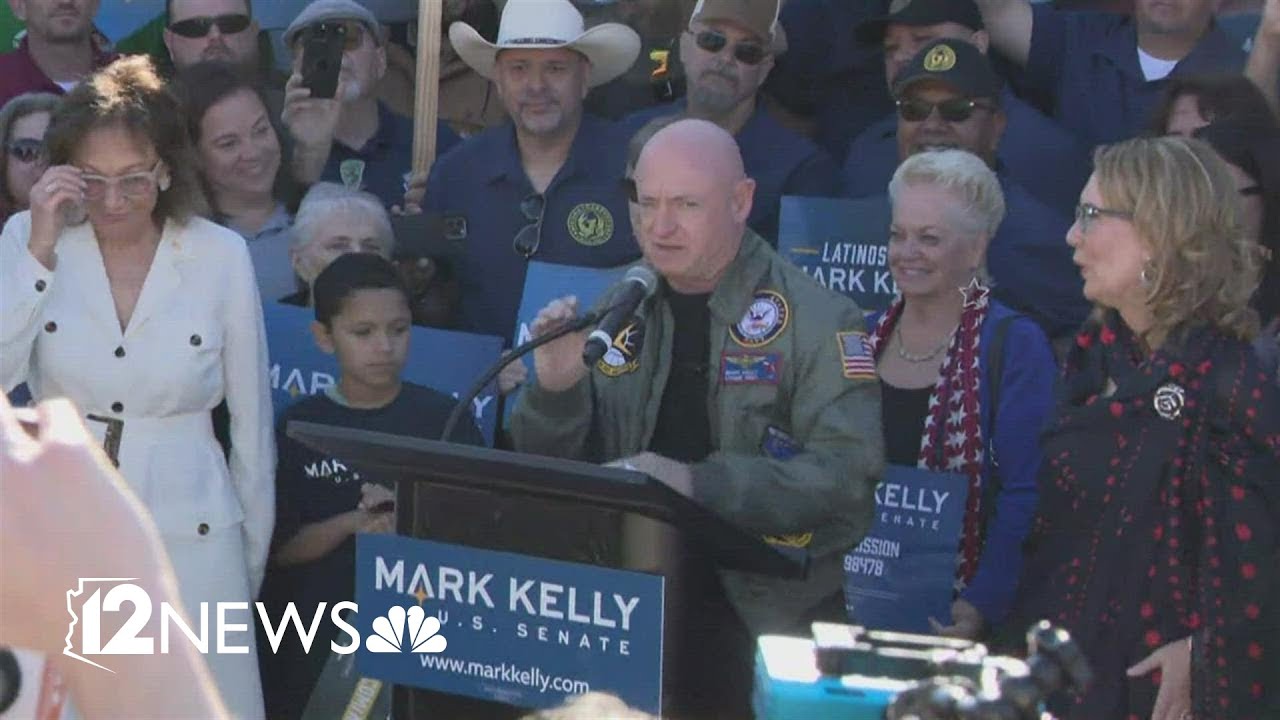 Mark Kelly celebrates Senate reelection - YouTube