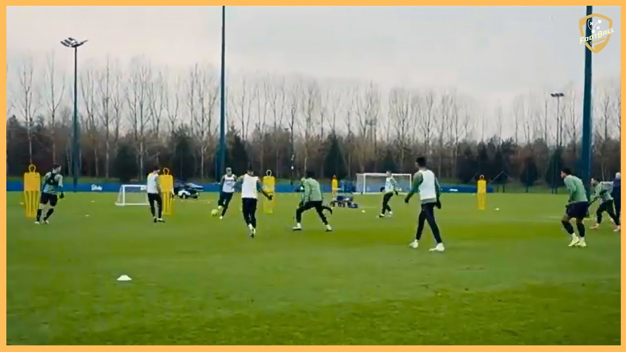 Everton Fc - Possesion Game With Finishing On 6 Goals - YouTube