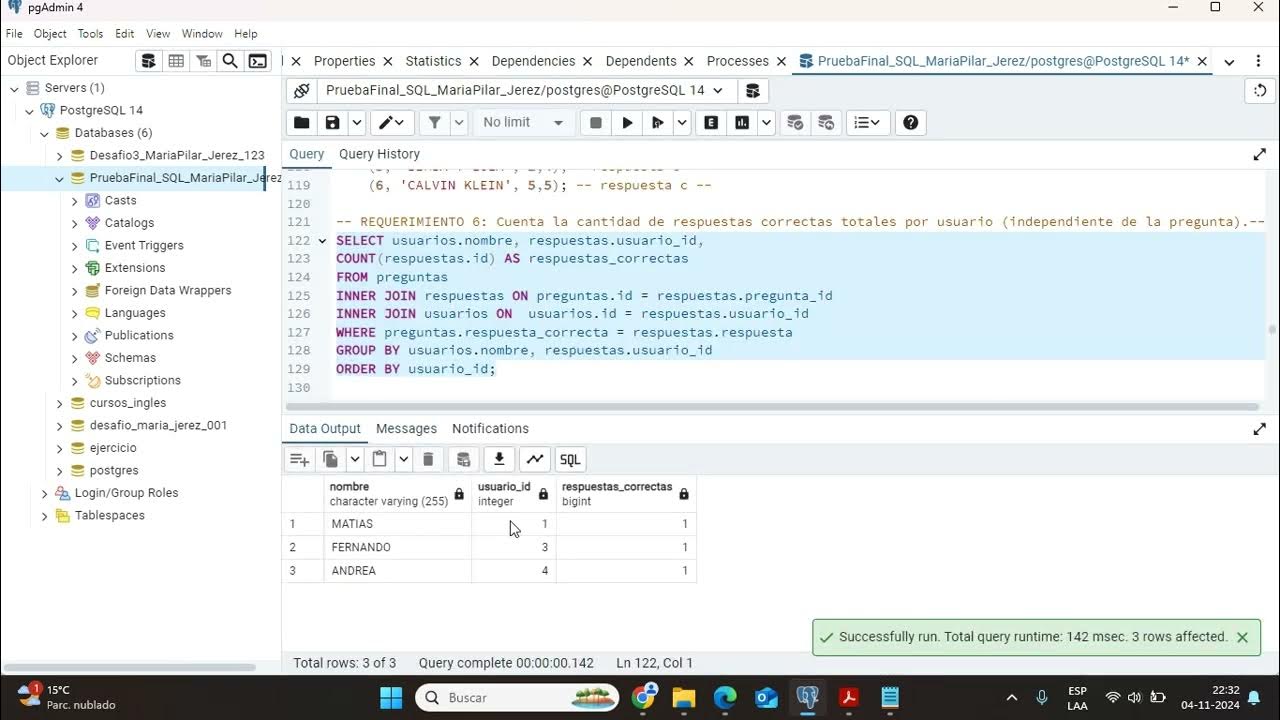 Desarrollo de Prueba Final SQL 📊 1 - YouTube
