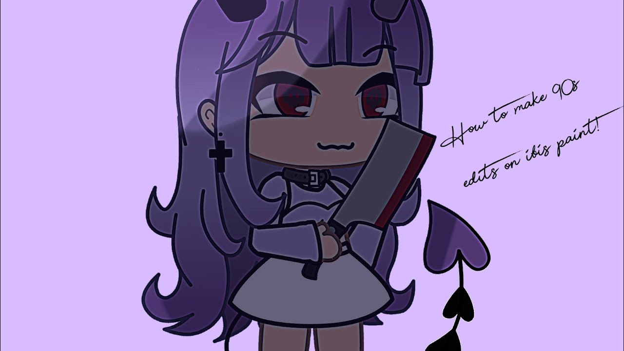 How to make 90s edits on ibisPaint. - YouTube